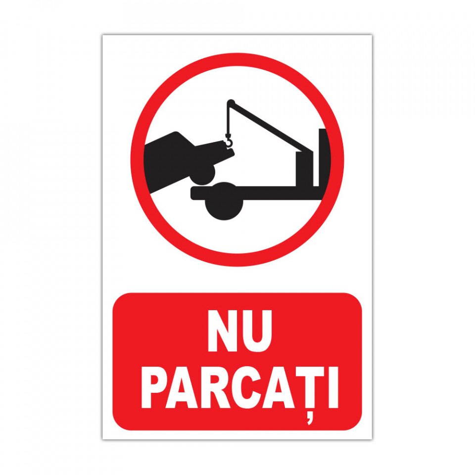 Indicator Parcare, Stickermania, Parcarea interzisa, 30X40 cm, placuta ...