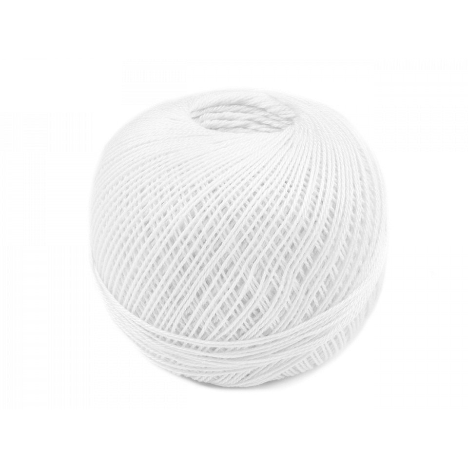 Ata pentru brodat si crosetat Cotton Pearl NITARNA, 200 m, Alb - eMAG.ro