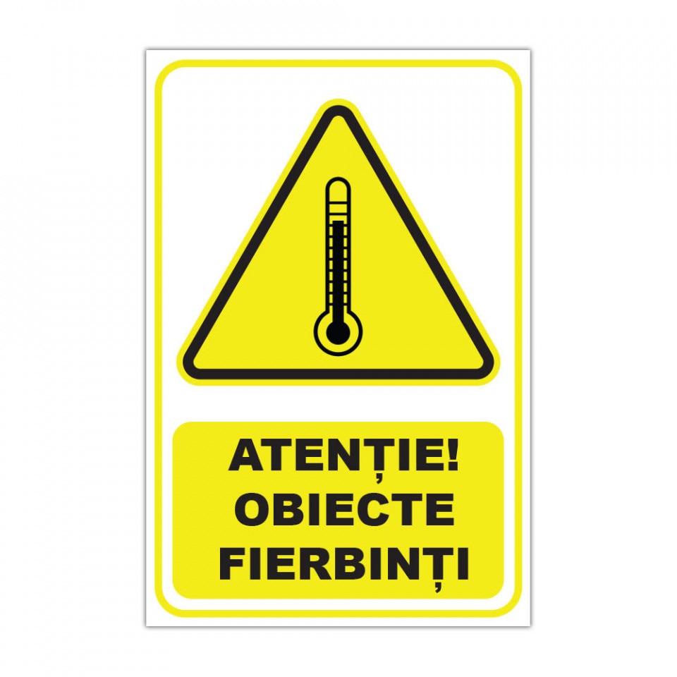 Indicator Avertizare, Stickermania, Obiecte fierbinti, Autocolant ...