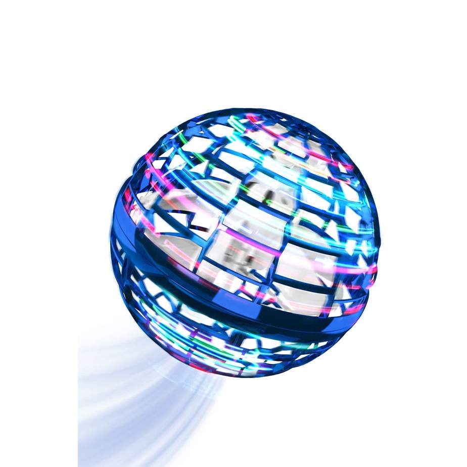 Mini drona tip minge Flying Ball, interactiva, efecte luminoase, cablu ...