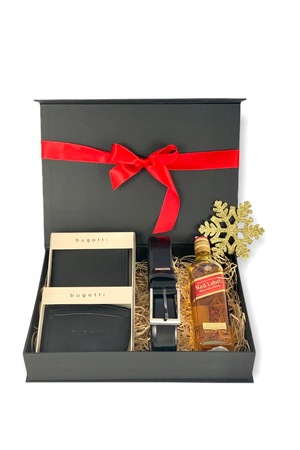 Set cadou barbati, Bugatti, 421277, Classic black box, cu portofel ...