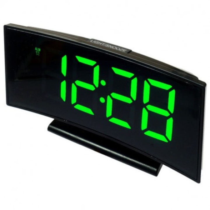 Ceas digital curbat led mirror clock cu afisaj, DS-3618L-V - eMAG.ro