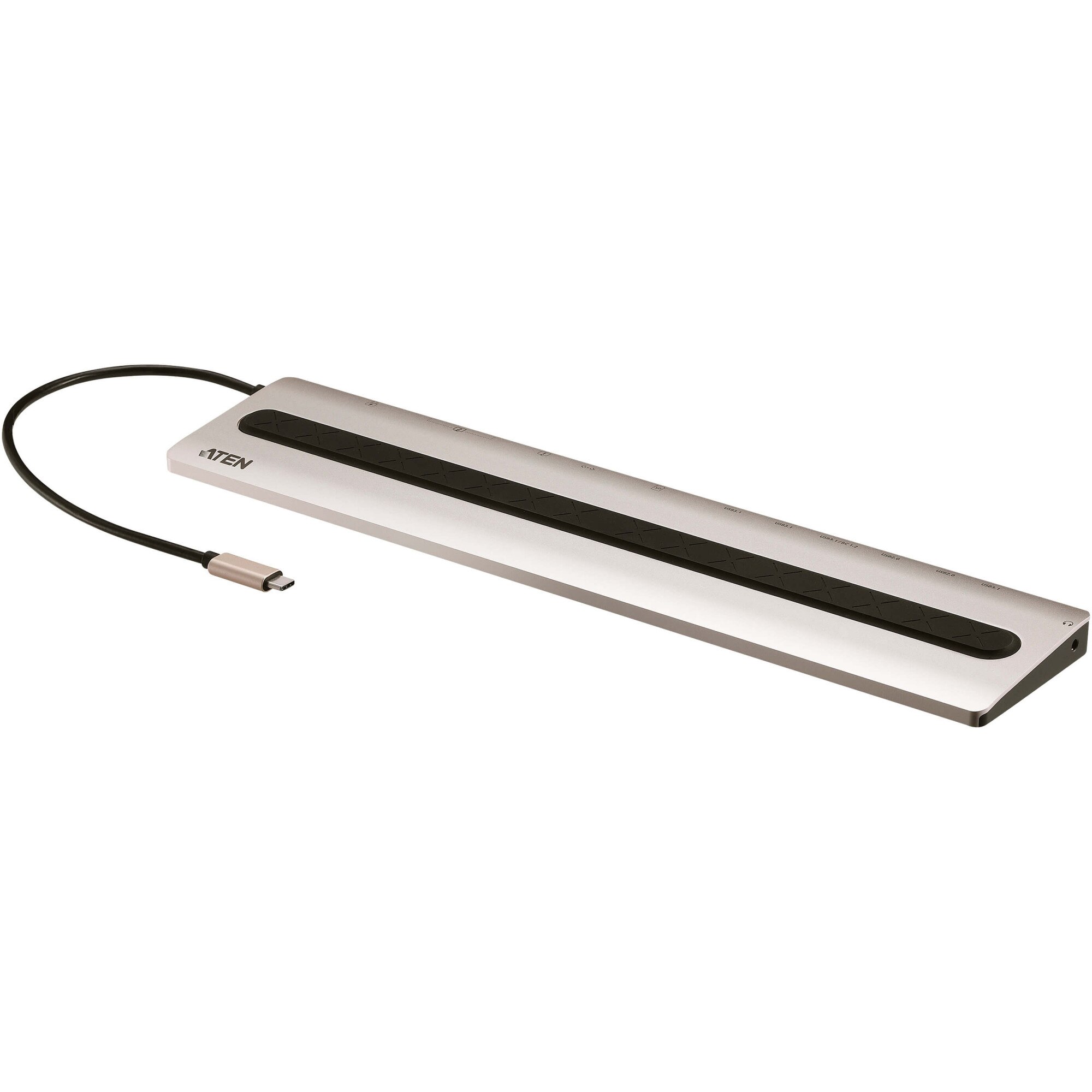 Docking Station ATEN universal, USB-C, 4K, Auriu/Negru - eMAG.ro