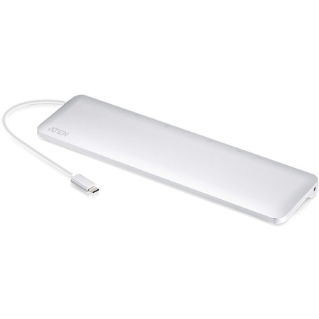 Docking Station ATEN universal, USB-C, 4K, Argintiu - eMAG.ro
