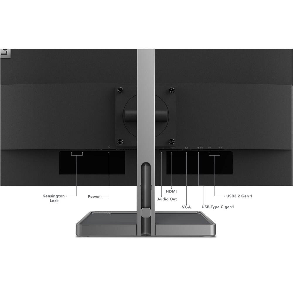 Монитор Lenovo 27", IPS, Full HD, 75 Hz, 4ms, HDMI, USB Type-C, AMD ...