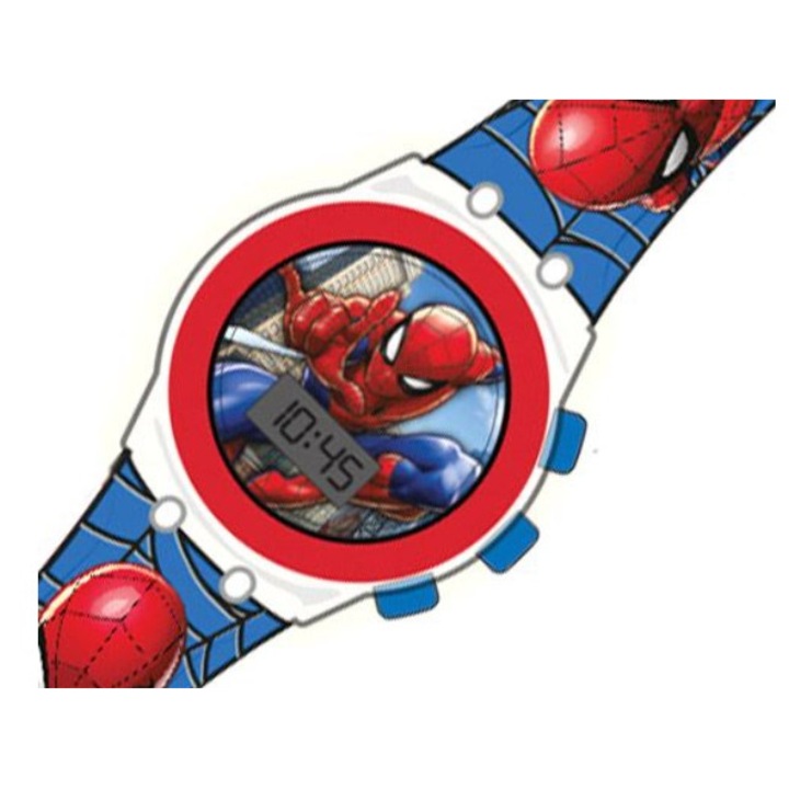 Ceas Spiderman pentru copii, cu lumini 3D - eMAG.ro