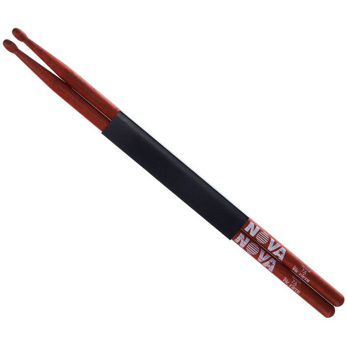 Set Bete Toba, Vic Firth 7A Nova Hickory, Varf din lemn, Rosu - eMAG.ro