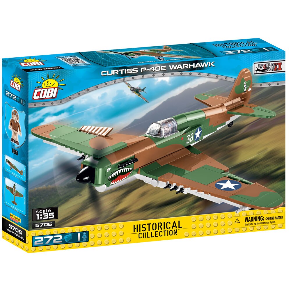 Конструктор Cobi Airplane Curtiss P-40E Warhawk, 272 части - eMAG.bg
