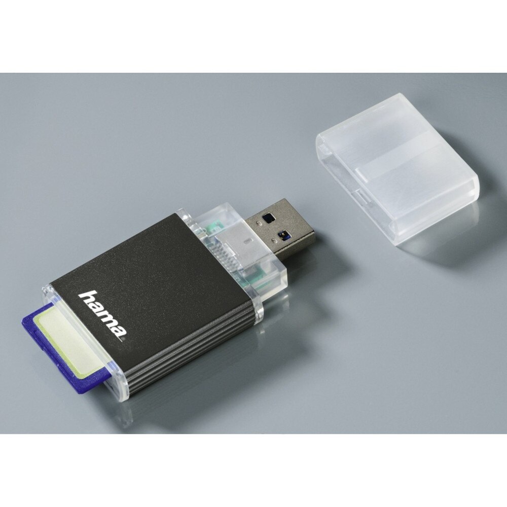 Card Reader Hama UHS II 124024, USB 3.0, Antracit - eMAG.ro