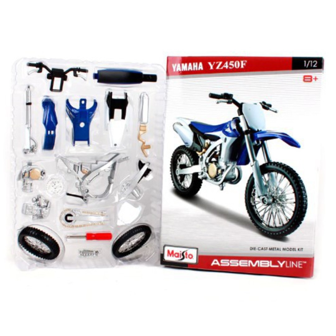 Macheta Motocicleta Yamaha YZ450F (de asamblat)- 1/12 Maisto - eMAG.ro