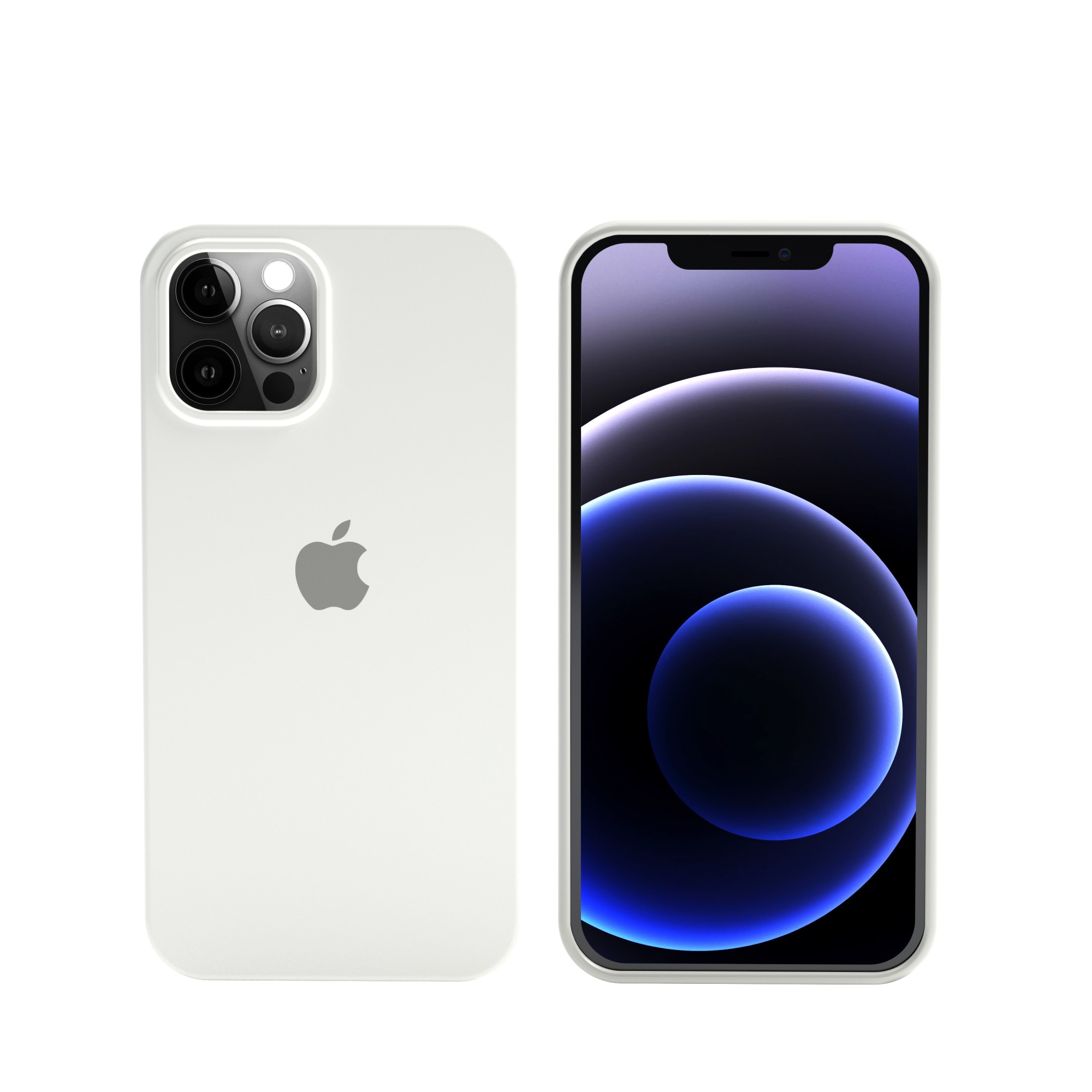 Husa de protectie Apple Silicone micofibra pentru Iphone 12/12 Pro ...