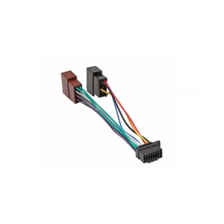 Cablu conector auto cu mufa ISO JVC 16 Pin pentru sistemul de redare audio, 20 cm, Multicolor ...