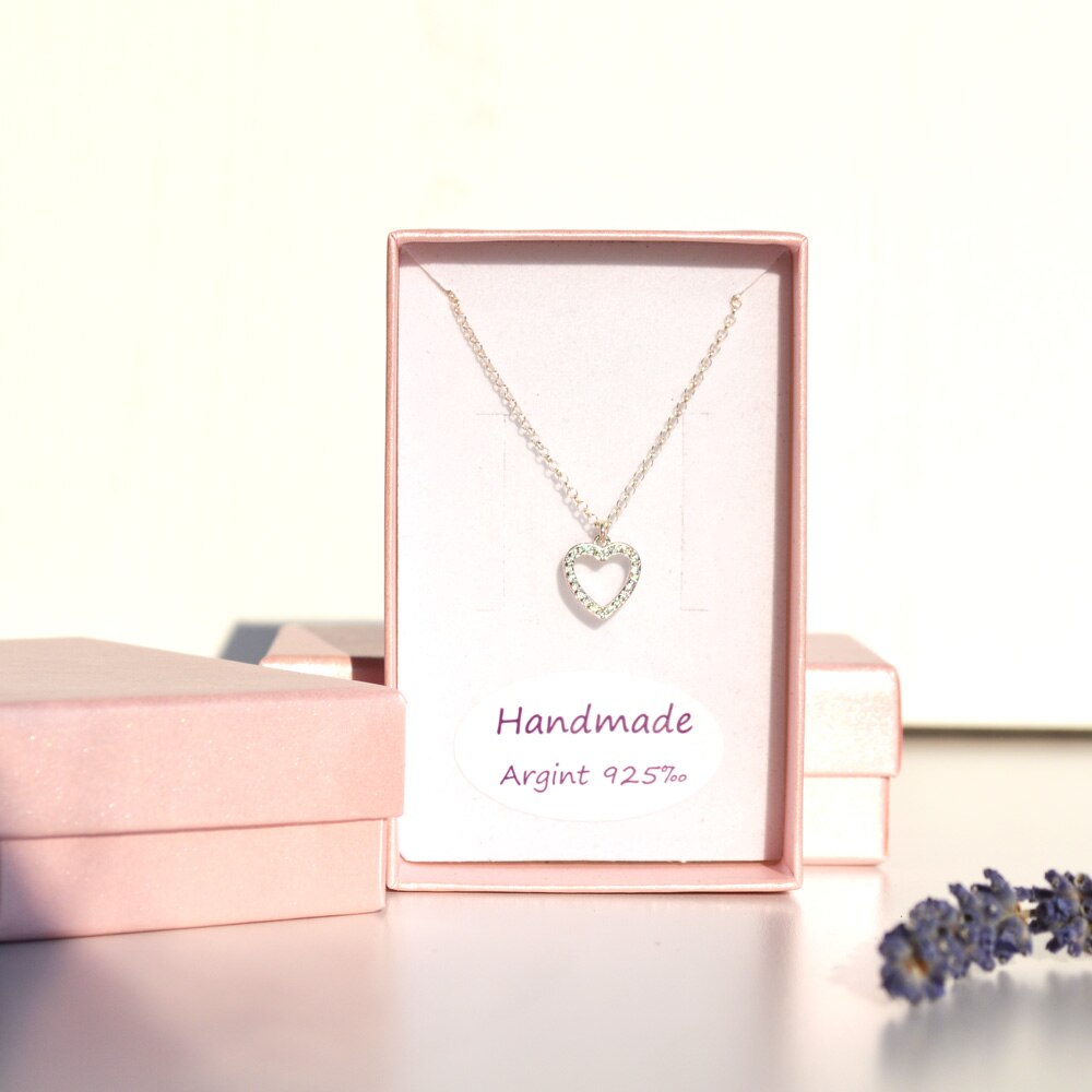 Lant din argint 925‰ charm Inima - eMAG.ro
