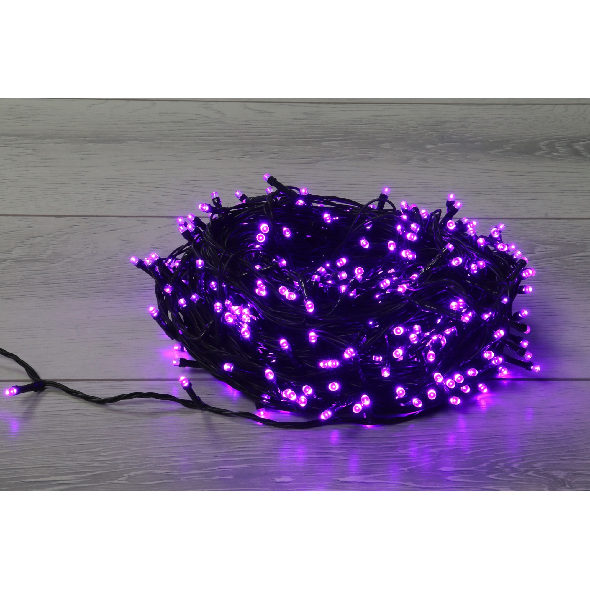 Karácsonyfa szerelés, Hoff, 400 lila LED, 39,9 m, vezérlő, beltéri ...