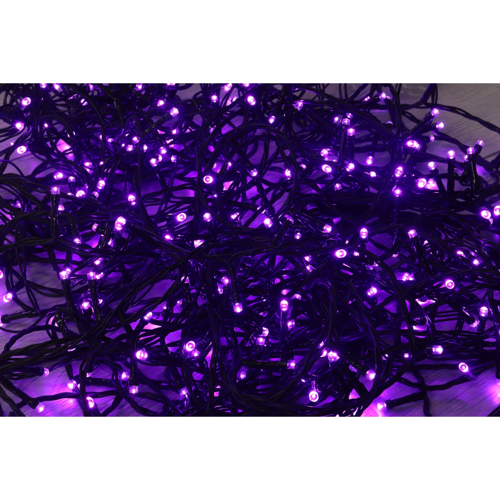 Karácsonyfa szerelés, Hoff, 400 lila LED, 39,9 m, vezérlő, beltéri ...