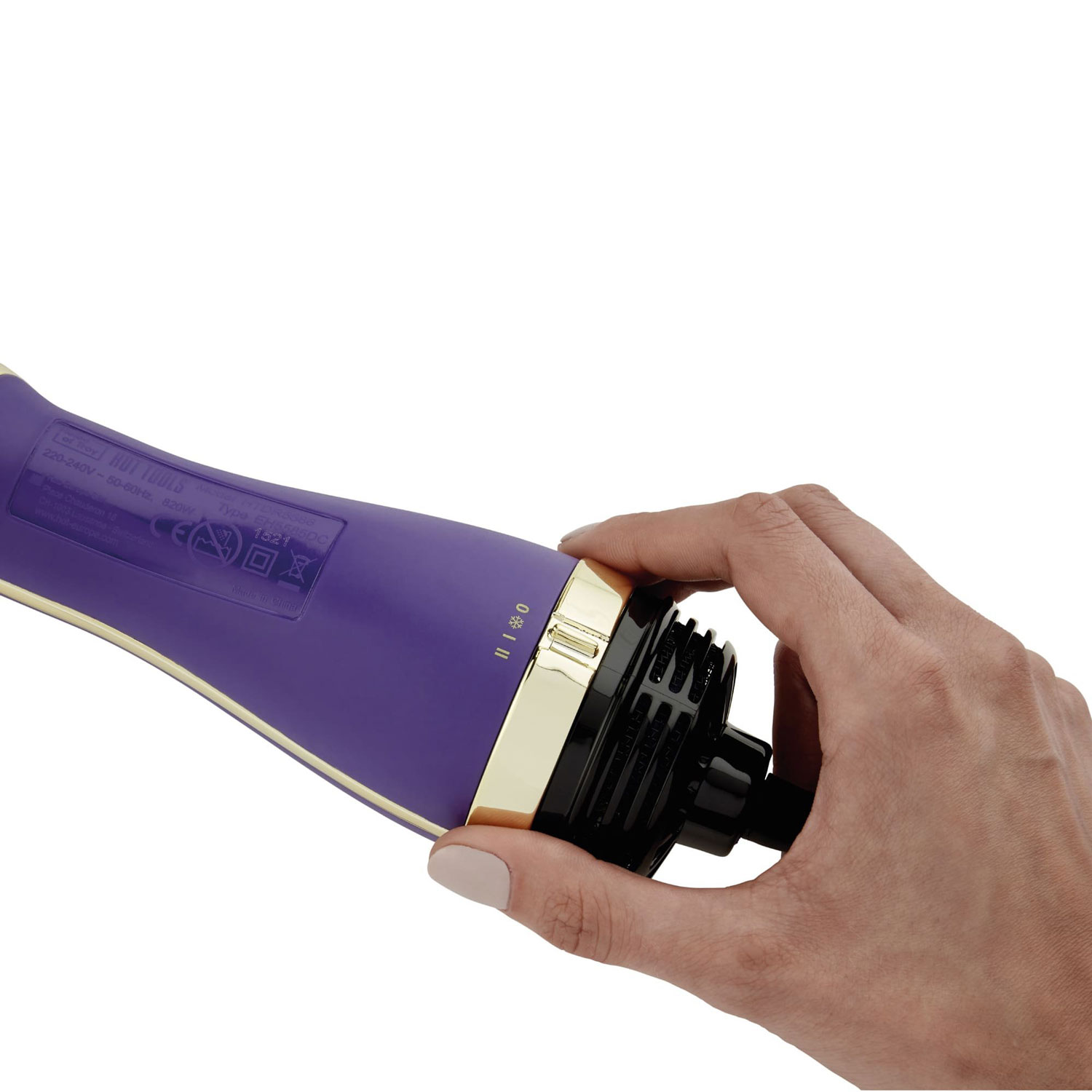 Perie electrica Hot Tools One-Step Blow Dry Volumizer, cap detasabil ...