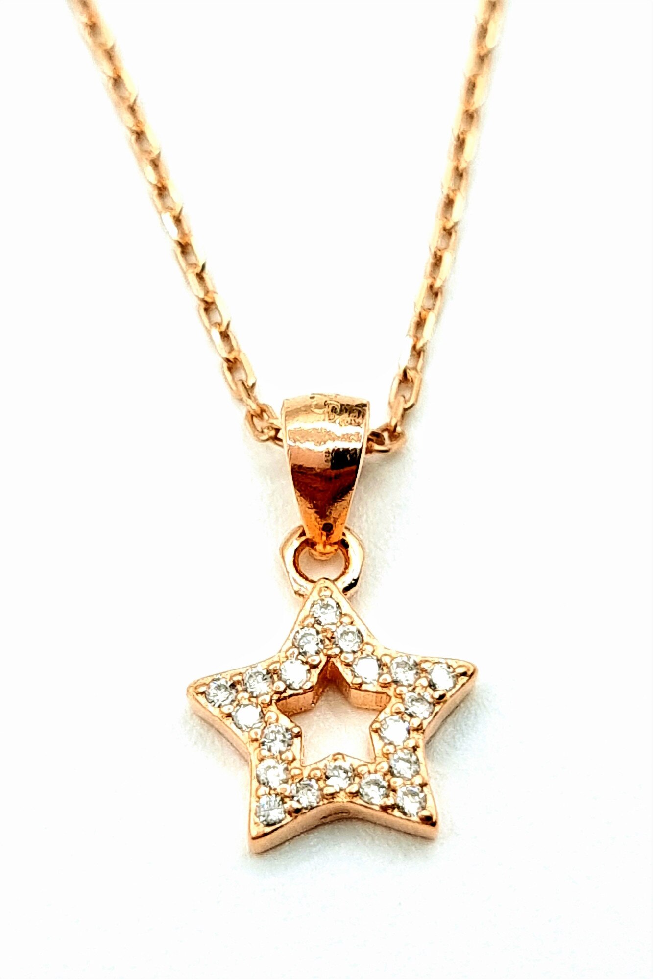 Colier minimalist din argint 925 rose - eMAG.ro