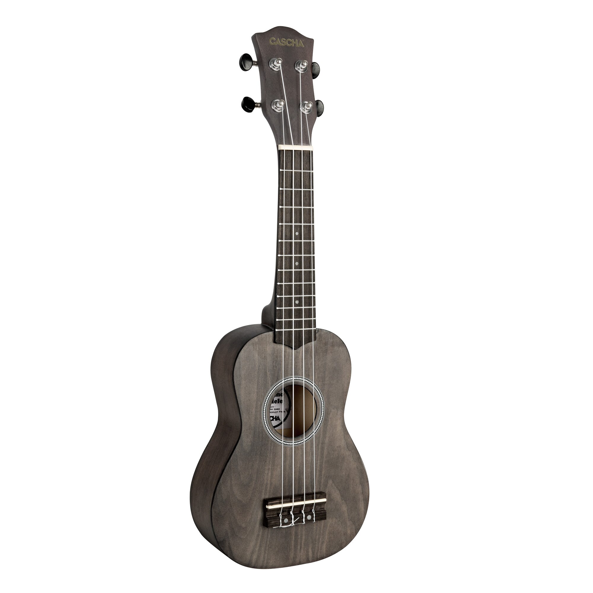 Ukulele Cascha Soprano, Include Carcasa, Pana, Corzi din Nylon, Negru ...