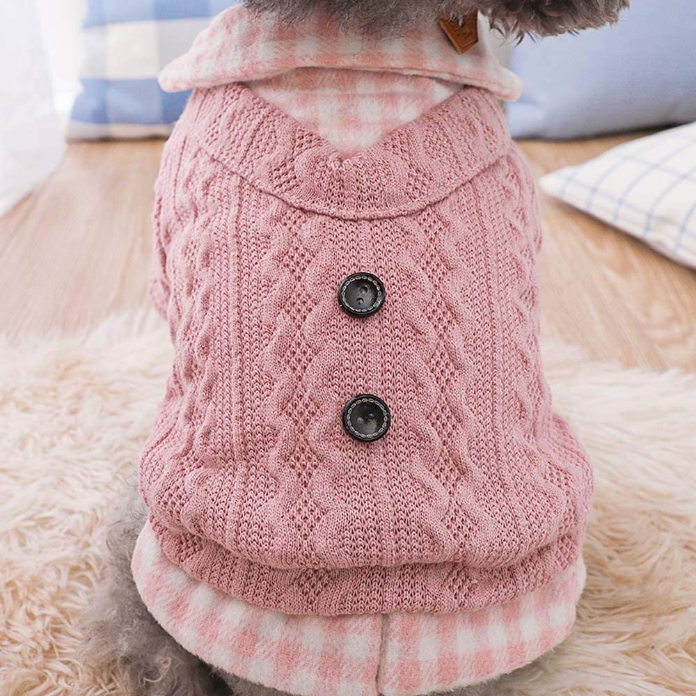 Pulover cu accesorii Spark pentru catei, Roz, L - eMAG.ro