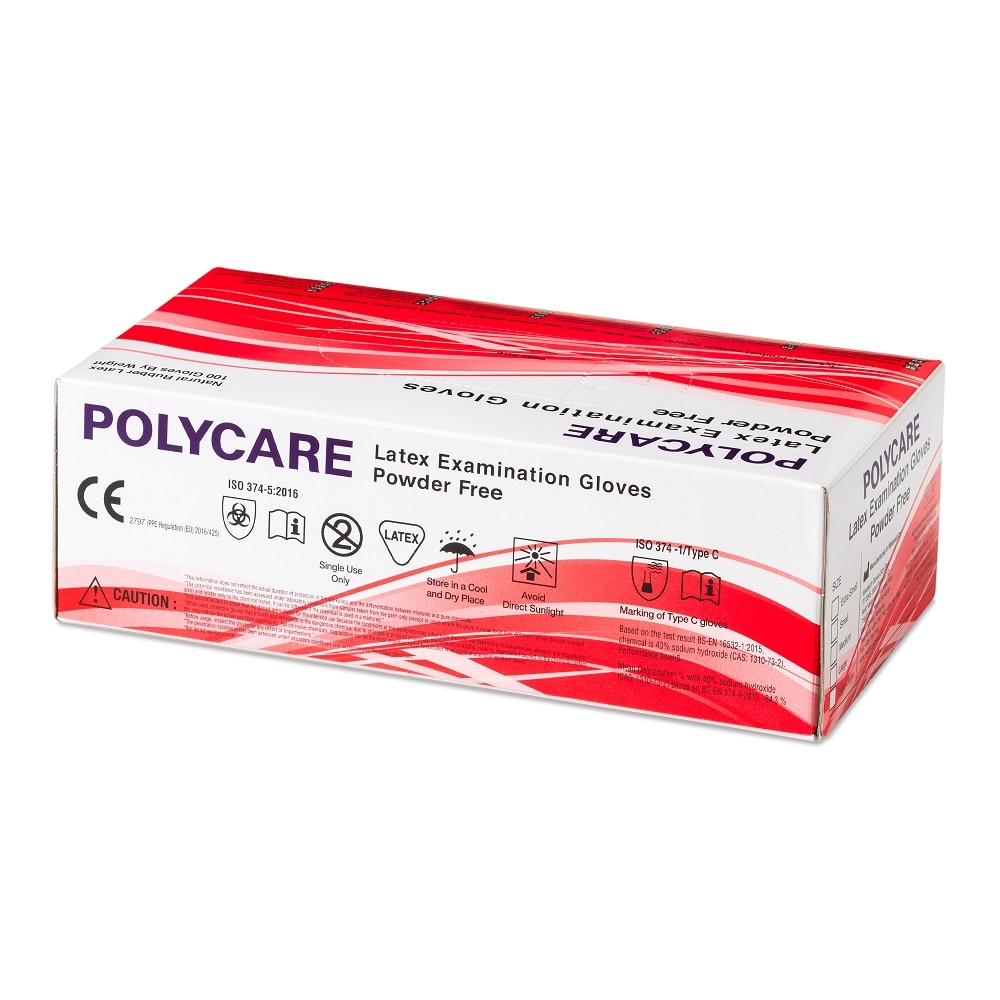 Комплект ръкавици за еднократна употреба Polycare, 100 броя, 100% ...