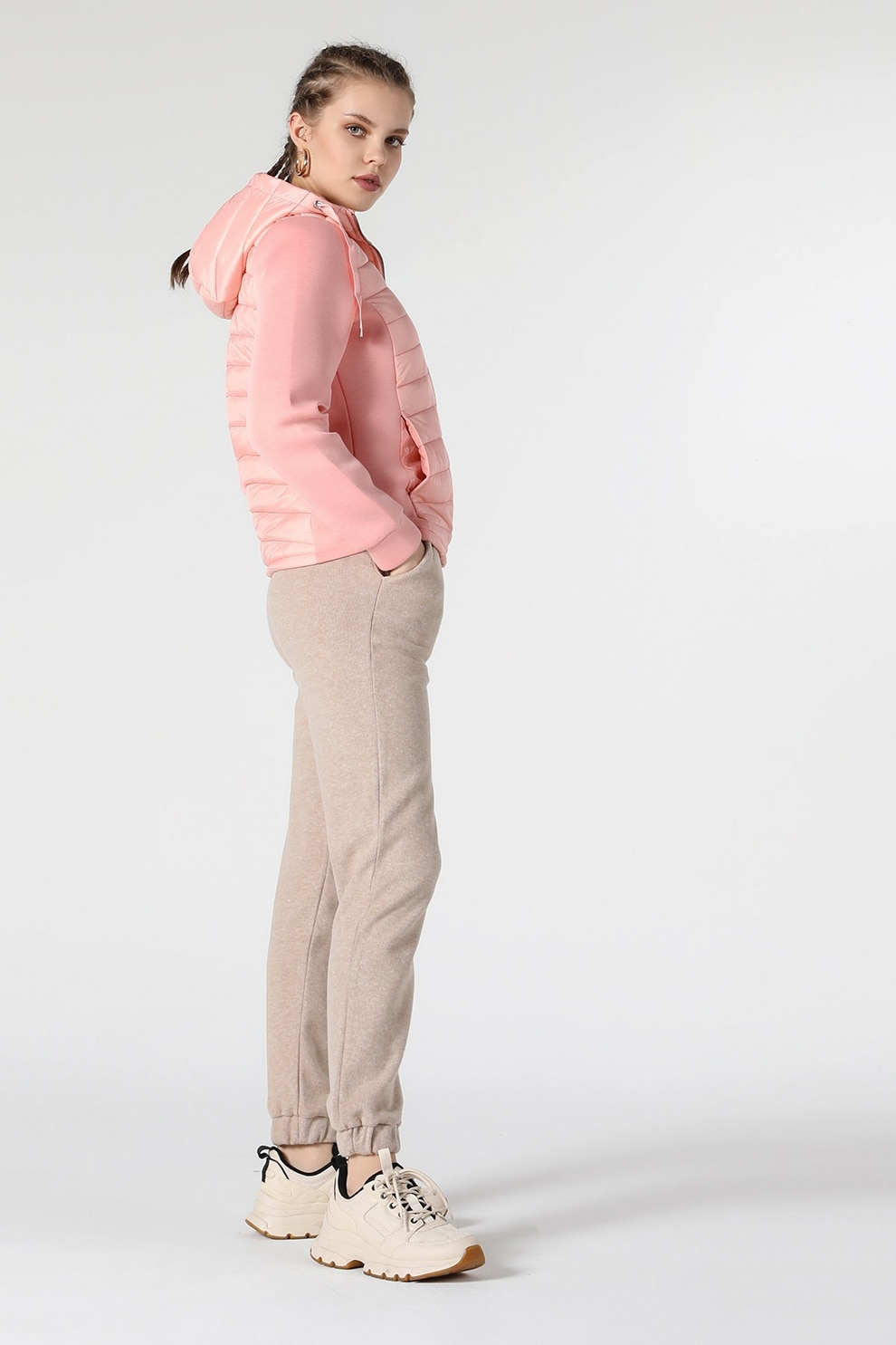 COLIN'S, Geaca slim fit matlasata cu insertii de neopren - eMAG.ro