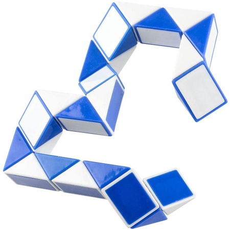 Сензорна антистрес играчка, Snake Magic Fidget Toy, синьо - бяло, G ...