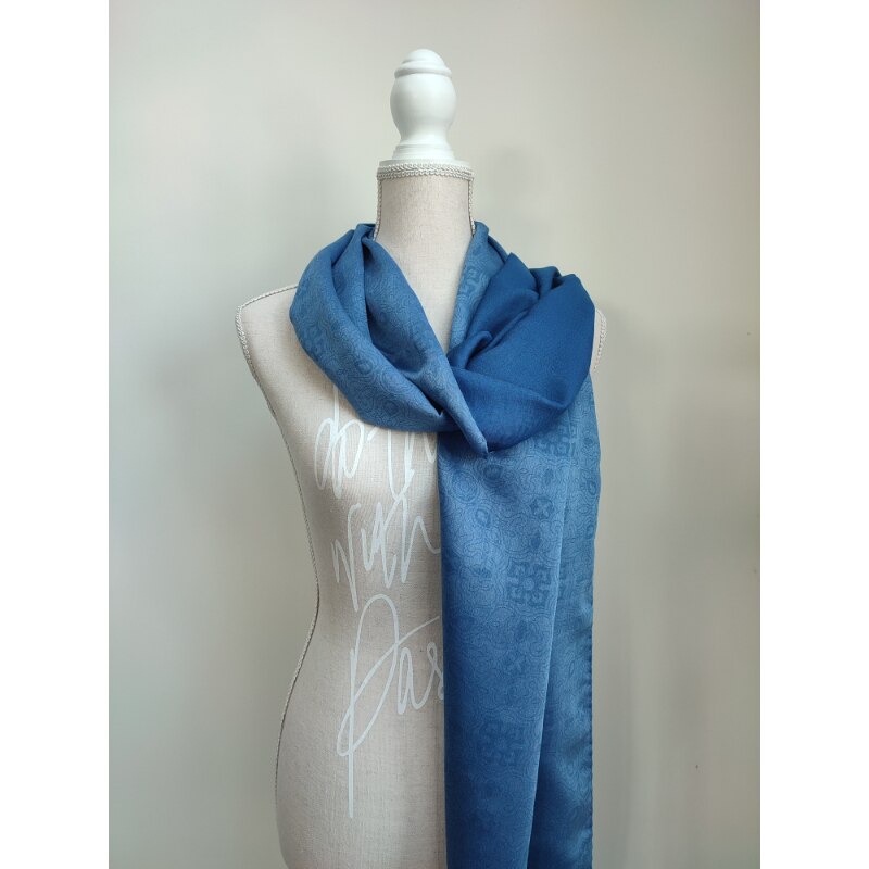 Fular de lux Masterpiece Collection, Bellini, unisex, albastru - eMAG.ro