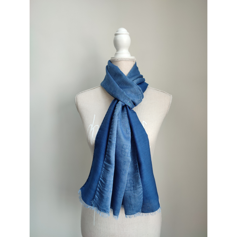 Fular de lux Masterpiece Collection, Bellini, unisex, albastru - eMAG.ro