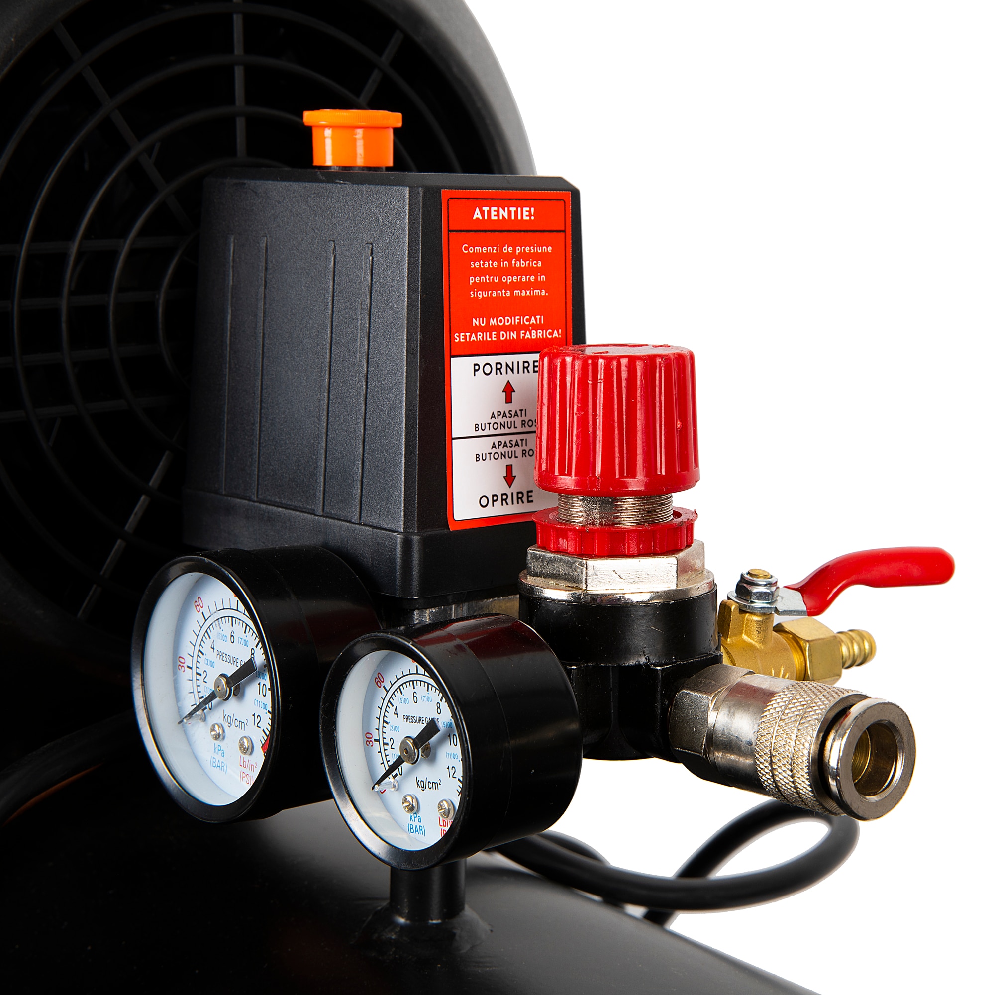 Compresor aer Yamato® XCP-100U, 100L, 3.2Cp, 2800W, 8Bar, 490L/min ...