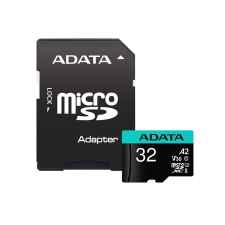 Micro Secure Digital Card ADATA 32Gb, AUSDH32GUI3V30SA2-RA1, Clasa 10 ...