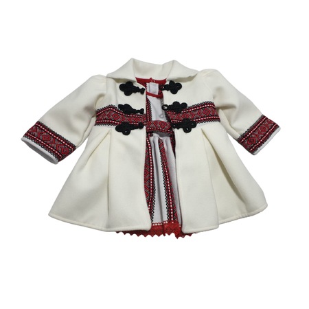 Costum popular de sarbatoare pentru botez fetita,1-3luni, Traditional ...