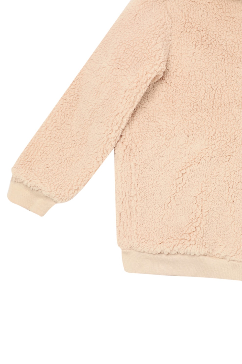 Trendyol, Geaca din teddy cu gluga, Bej, 128 CM - eMAG.ro