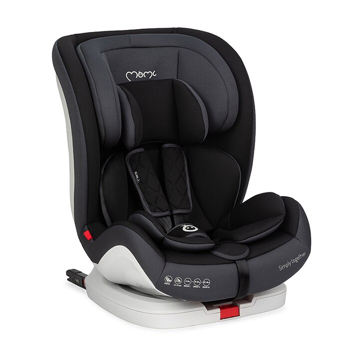 Scaun auto, MoMi SAFETYLUX, Negru, Sistem de prindere ISOFIX si TOP ...