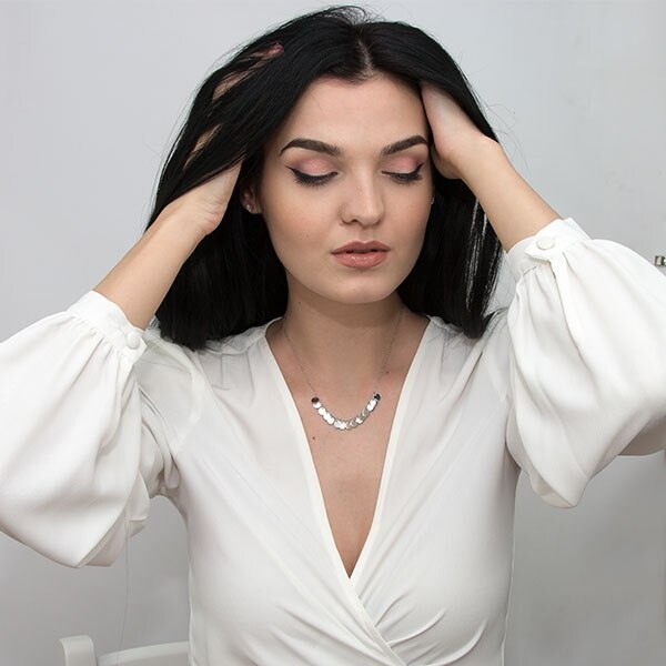 Lantisor Argint Rodiat Tip Salba cu Banuti Mici - eMAG.ro