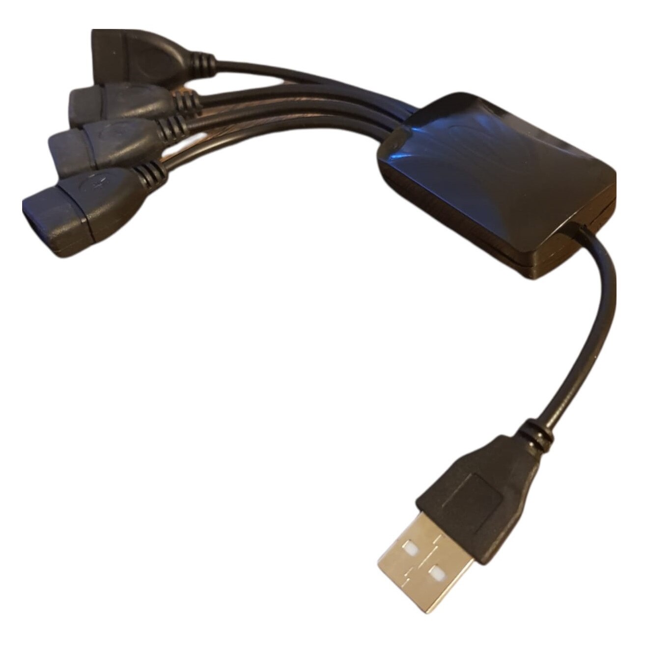 Splitter USB cu 4 porturi mama, negru - eMAG.ro