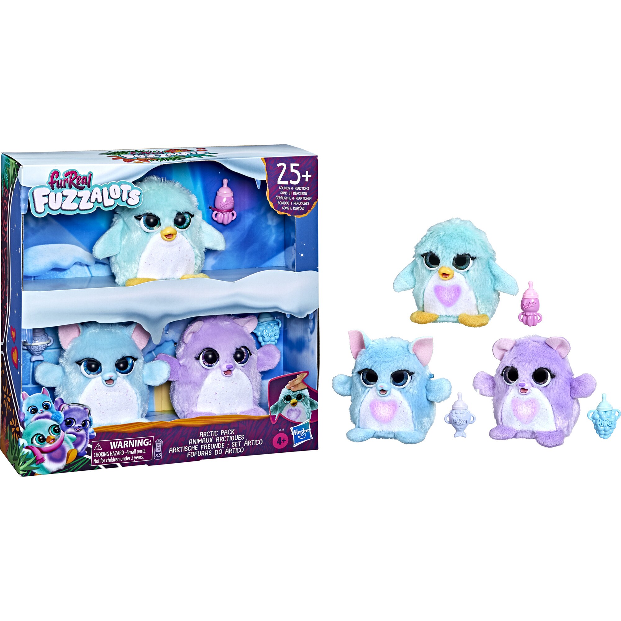 Jucarii interactive Furreal Friends - Fuzzalots Arctic Pack - eMAG.ro