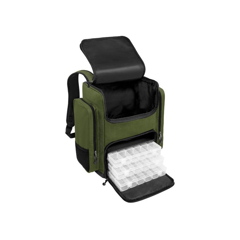 Rucsac cu cutii pescuit, Delphin, Model One Bag Volum 35L - eMAG.ro