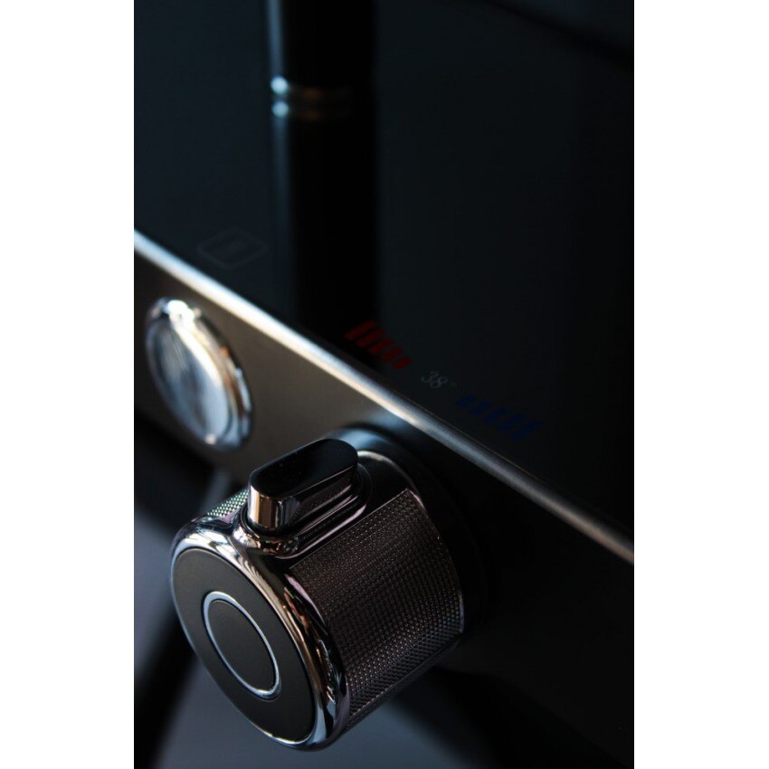 Coloana dus cu termostat, Vema, V08232-FO.202, negru - eMAG.ro