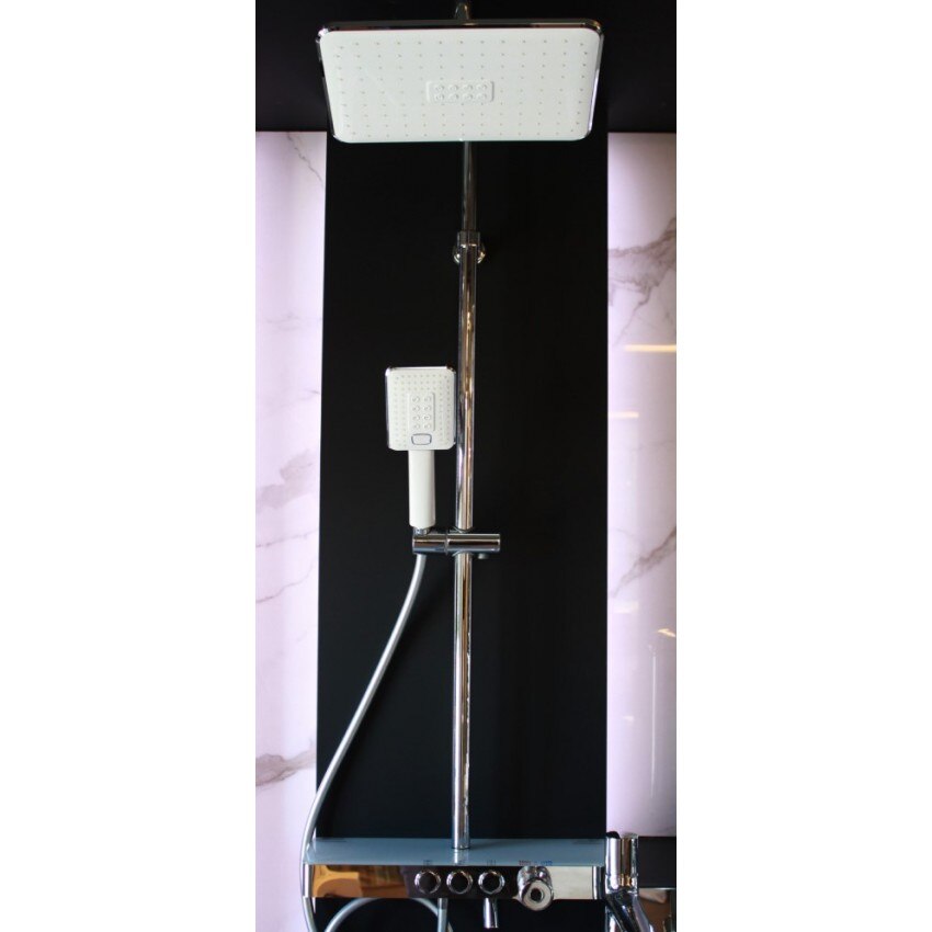 Coloana dus cu termostat, Vema, V08232-B0.010, crom, select cu 3 functii - eMAG.ro