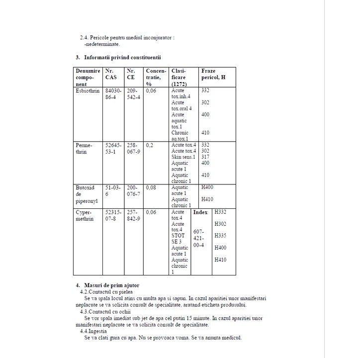 Insecticid de soc si de remanenta sporita, gandacil, viespi, furnici ...