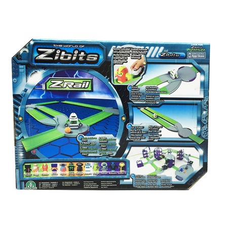 Robot pentru minerit Zibits Z-Rail 412963-2, cu telecomanda, alb/verde ...