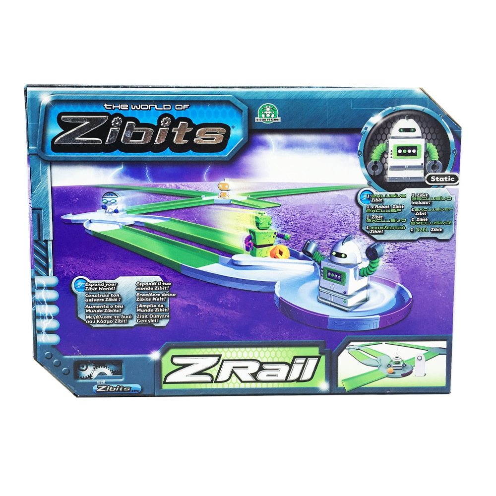 Robot pentru minerit Zibits Z-Rail 412963-2, cu telecomanda, alb/verde ...