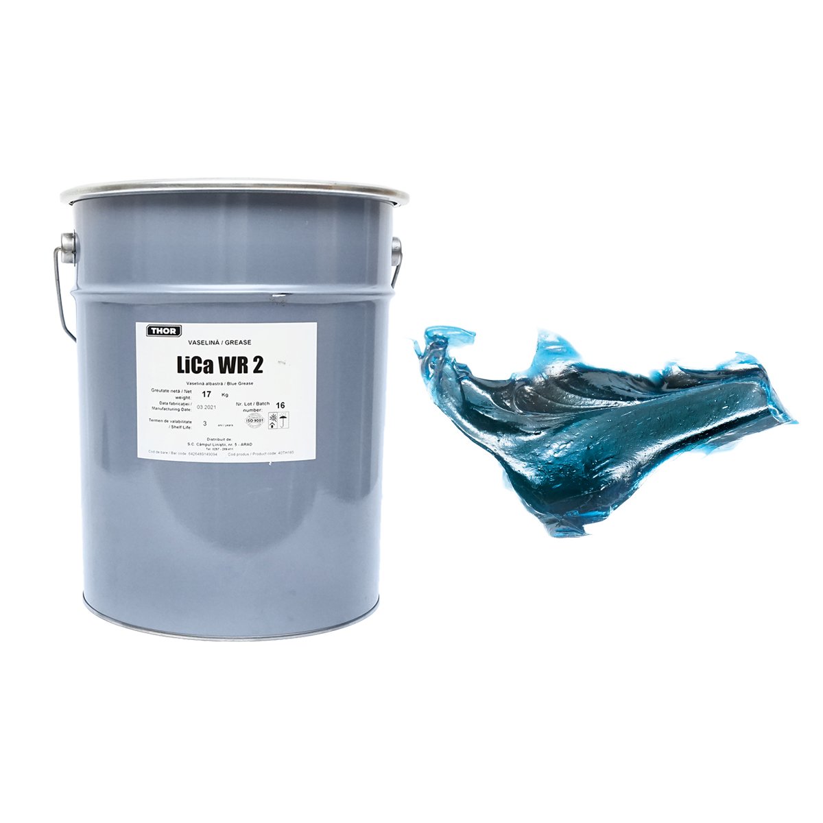 Vaselina LiCa WR2 albastra 17Kg Thor - eMAG.ro