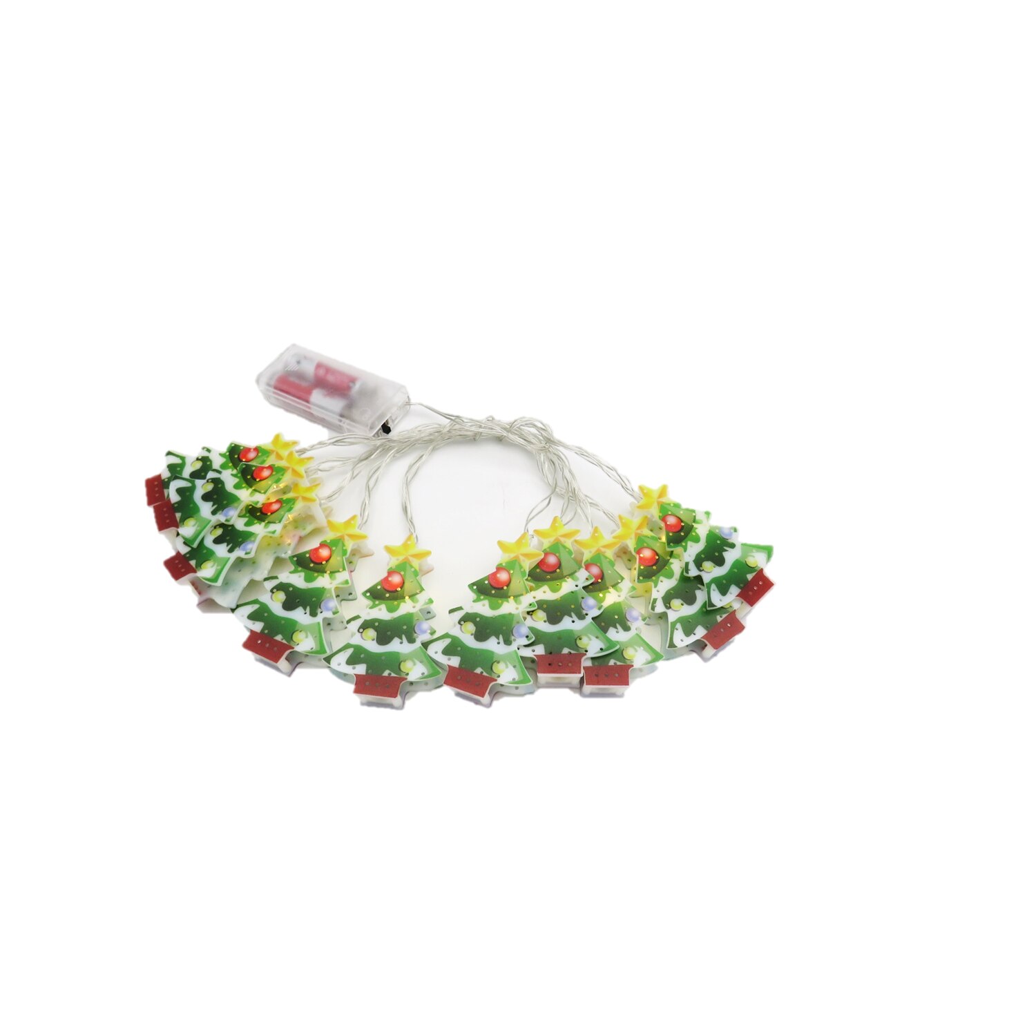 Instalatie de Craciun LED model Braduleti din plastic, cu baterii, fir ...