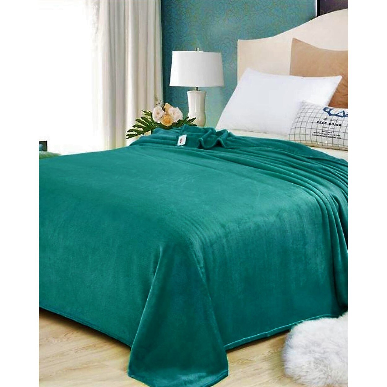 Patura cocolino uni, 200x230, Vernil - eMAG.ro