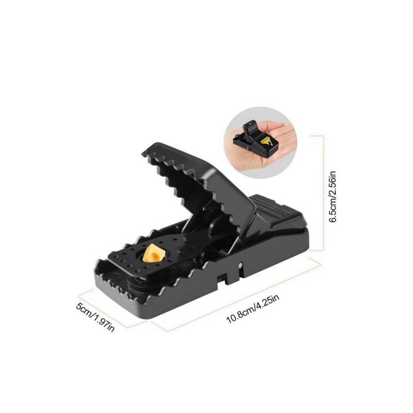 Set 4 Capcane pentru soareci, Interior/Exterior, 11.5 x 5.5 cm, ABS ...