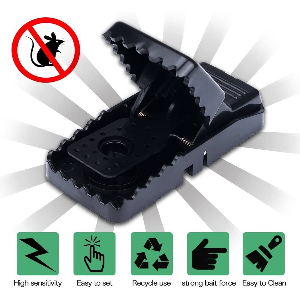 Set 4 Capcane pentru soareci, Interior/Exterior, 11.5 x 5.5 cm, ABS ...