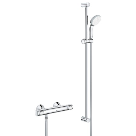 Set de dus Grohe Precision Flow 34842000, 1/2'', aparent, termostat ...