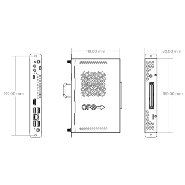 Модул PC OPS i3 CTOUCH, за интерактивни дисплеи CTOUCH, Генерация 8 ...