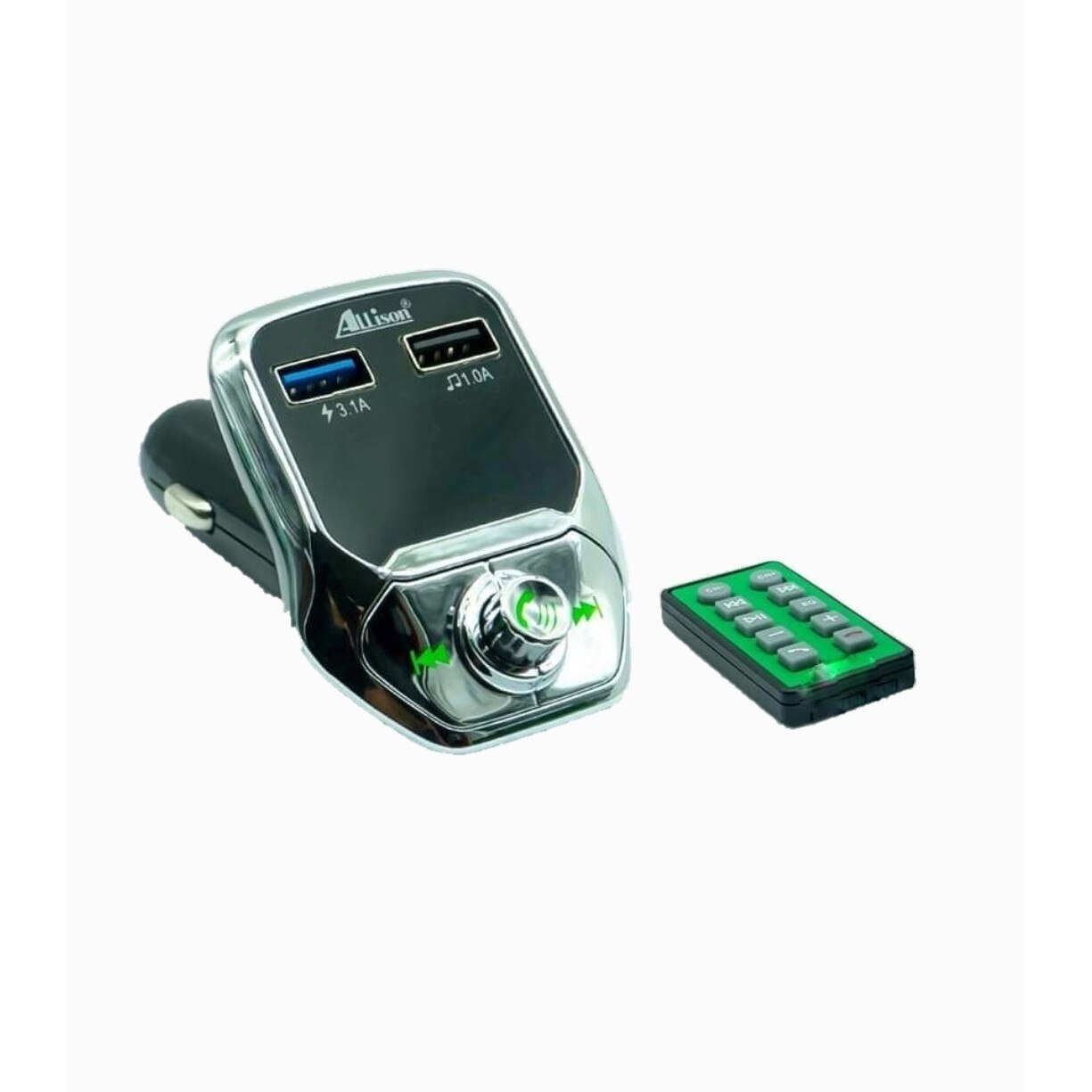 Car kit modulator FM Allison, bluethoot handsfree port USB fast charge ...